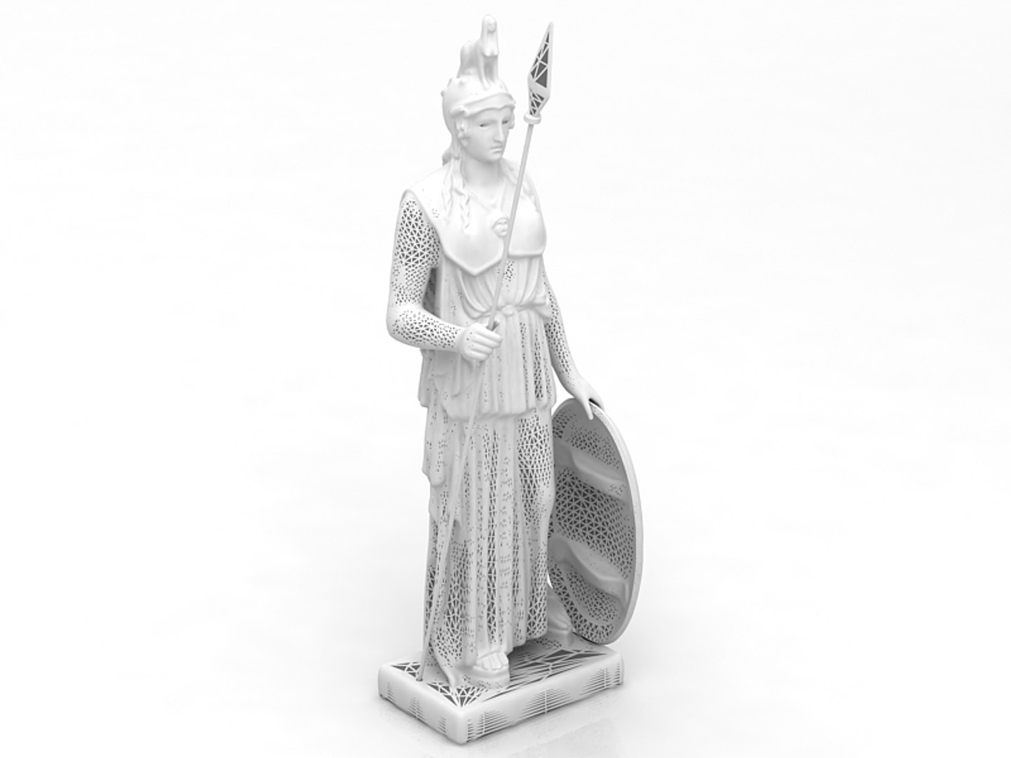 3D Athena's Statue model - TurboSquid 1906583