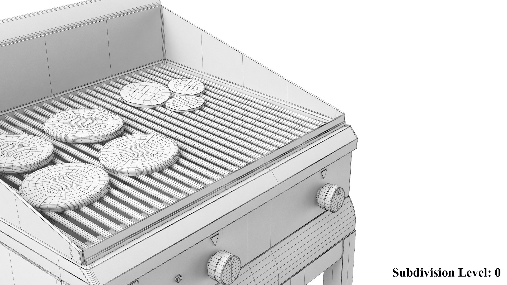 Grill Modeled Model - TurboSquid 1510366