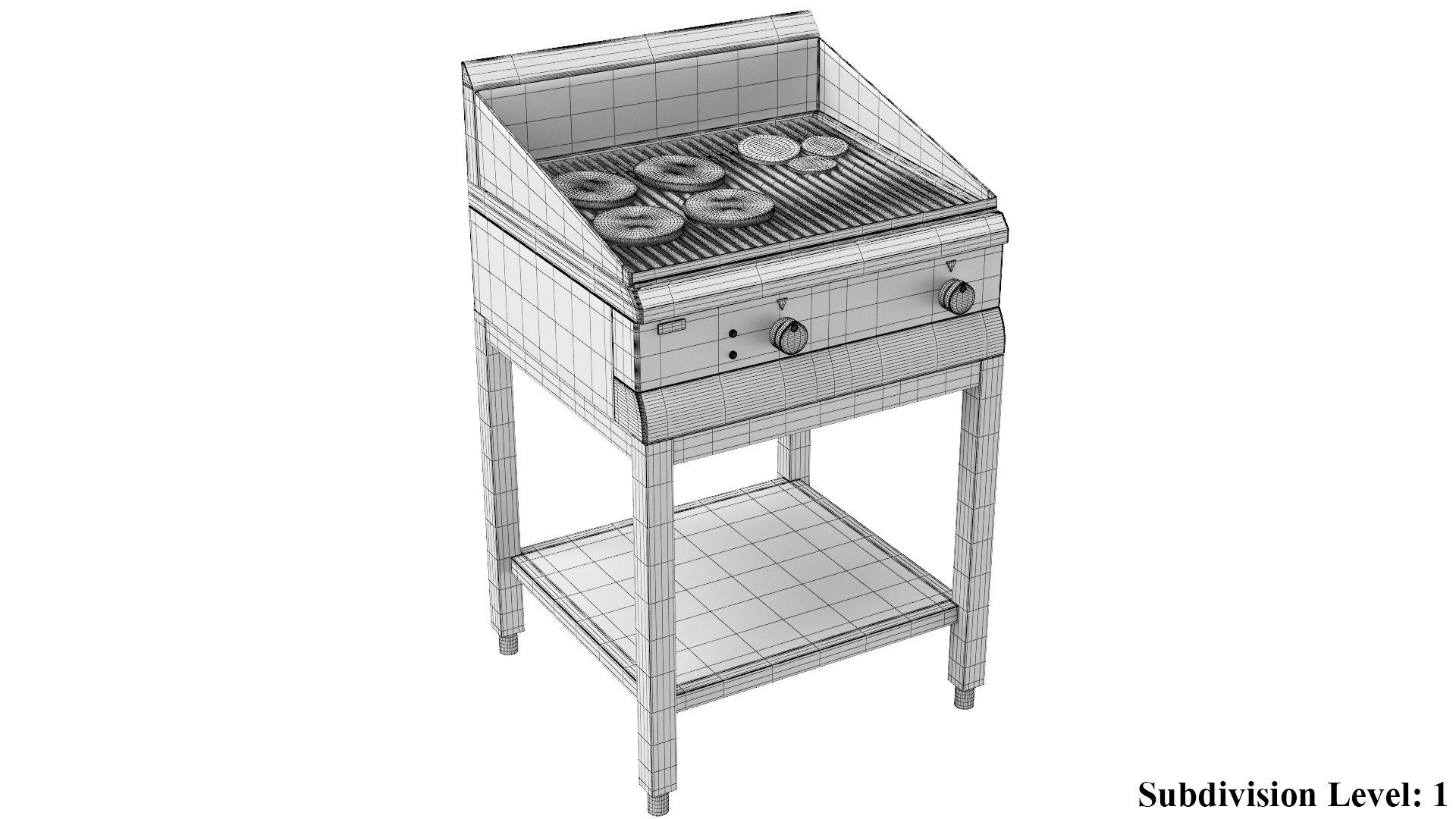 Grill Modeled Model - TurboSquid 1510366