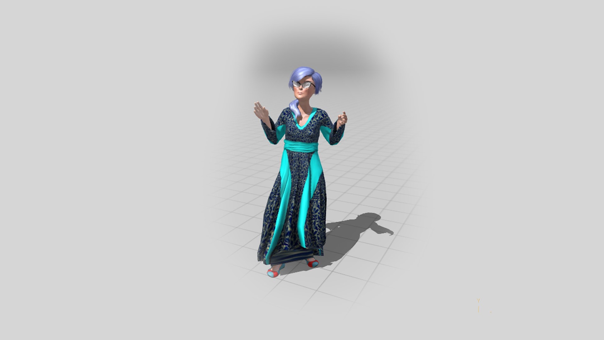 3D Model Woman With Glass - TurboSquid 1902325