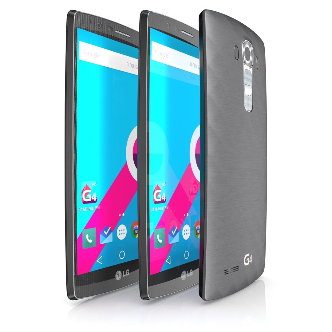 3d Model Of Lg G4 Metallic Gray