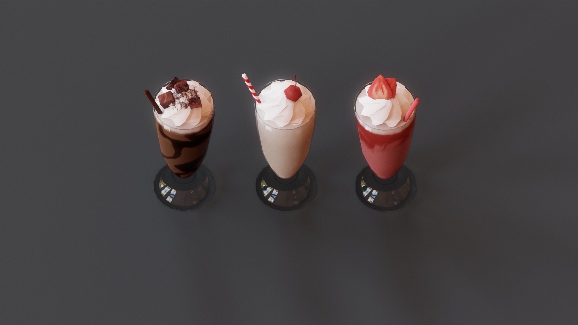 Milkshake 3D model - TurboSquid 1439911