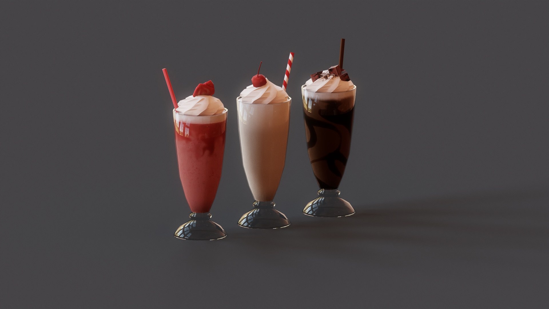 Milkshake 3D model - TurboSquid 1439911