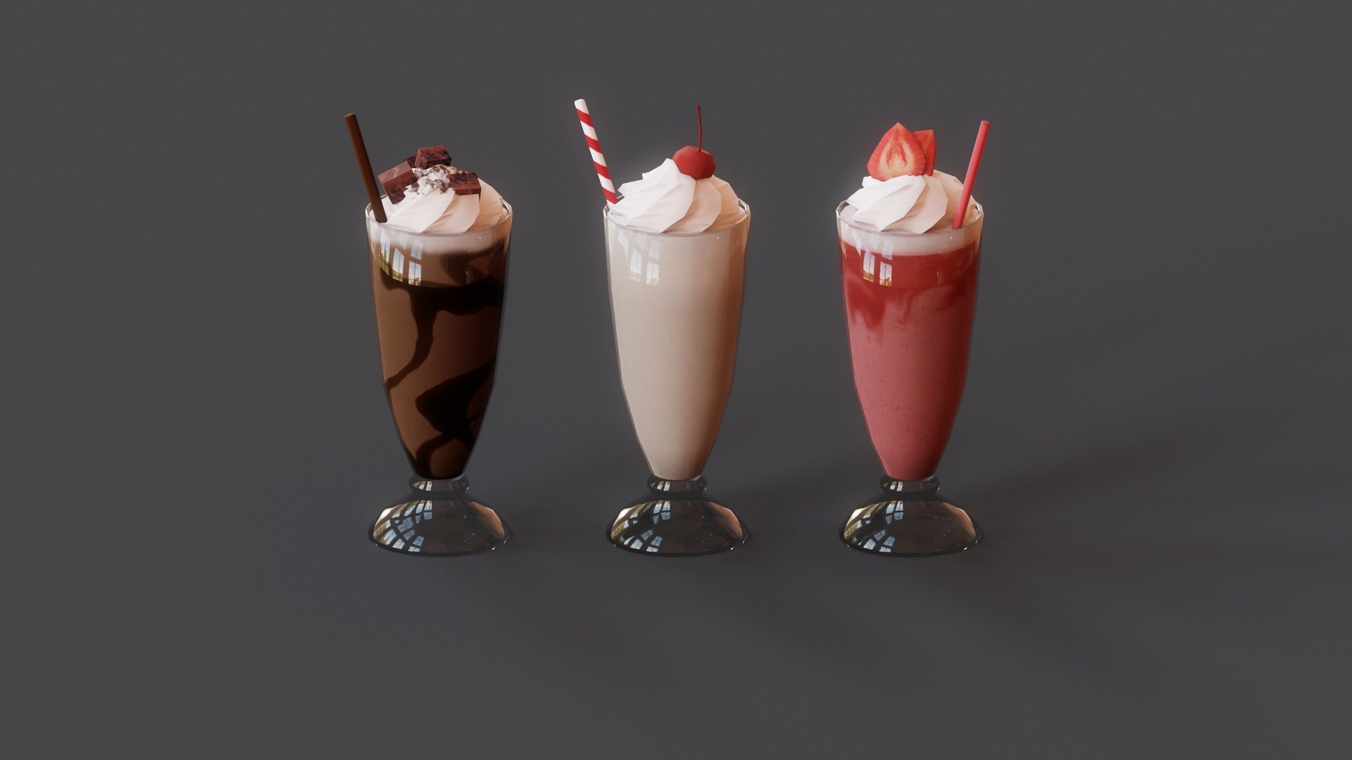 Milkshake 3D model - TurboSquid 1439911