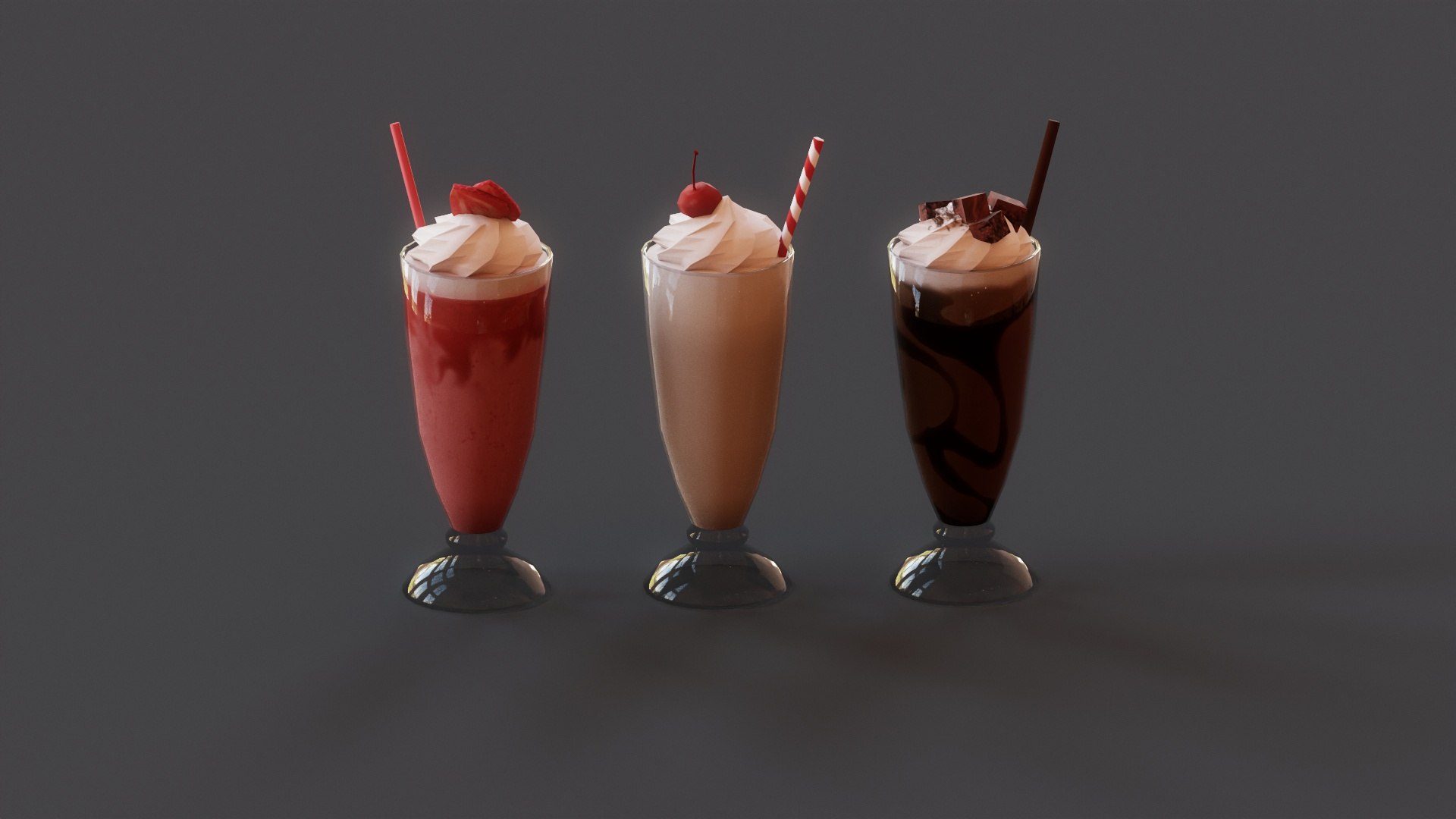 Milkshake 3D model - TurboSquid 1439911