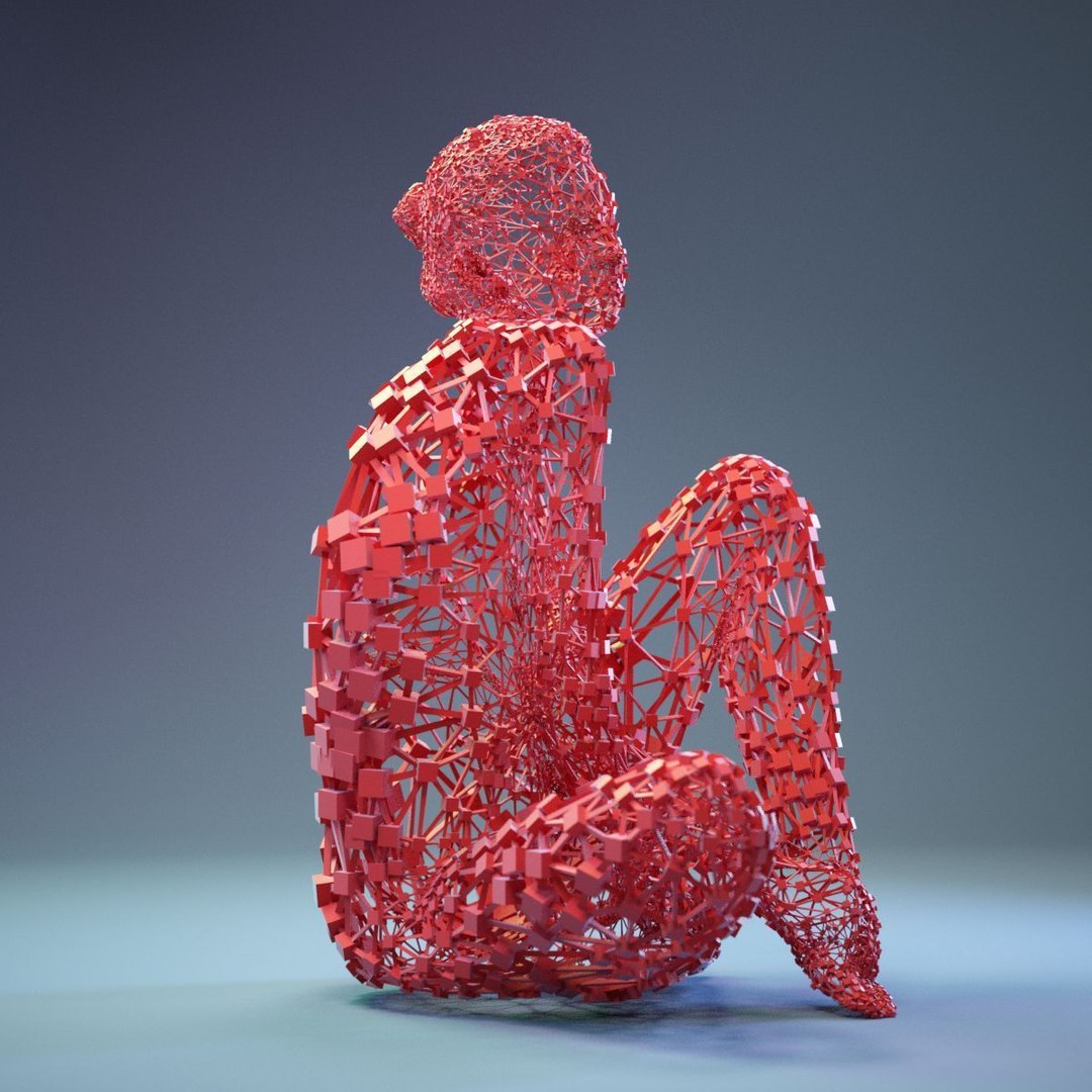 3D Abstract Cubist Model - TurboSquid 1399552