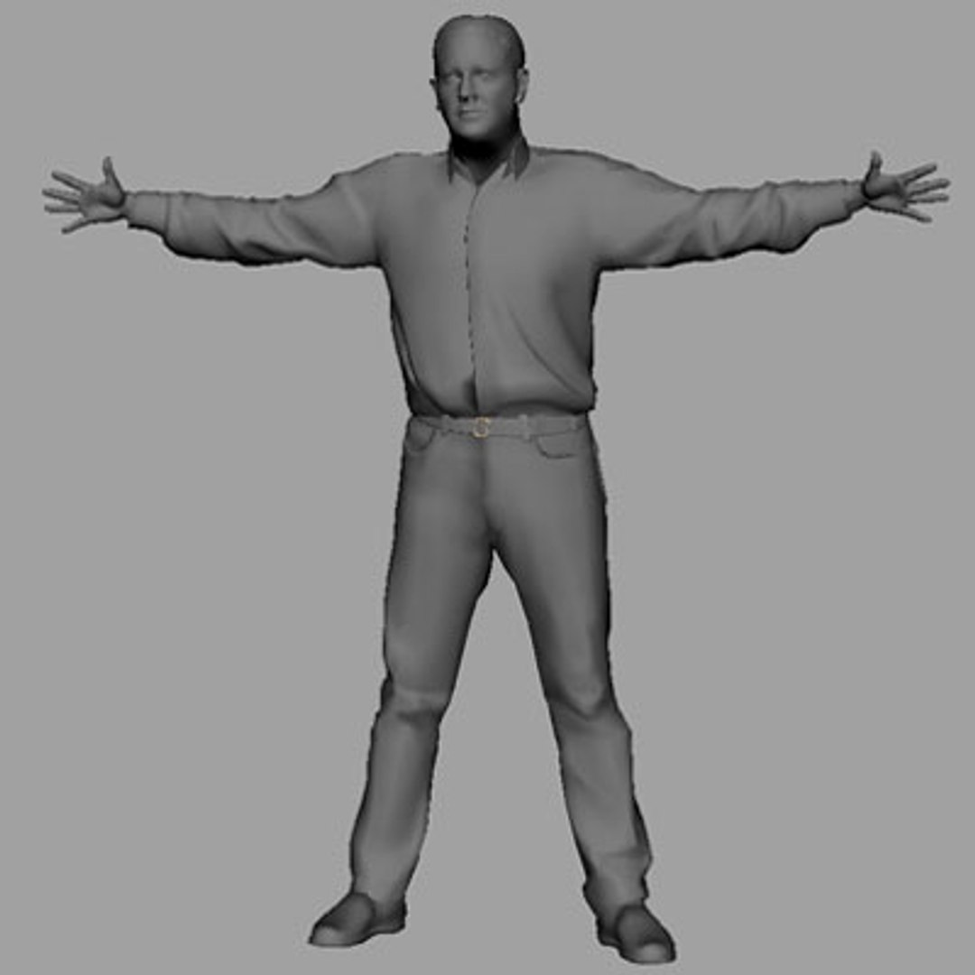 John Realistic Male Body Scan 3d Model