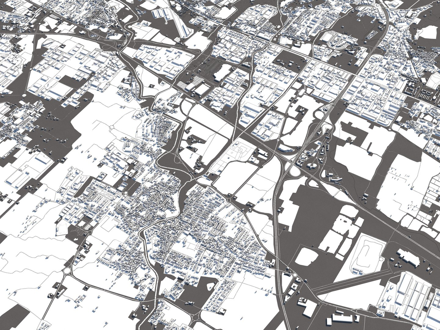 3D buildings houses maps - TurboSquid 1517514
