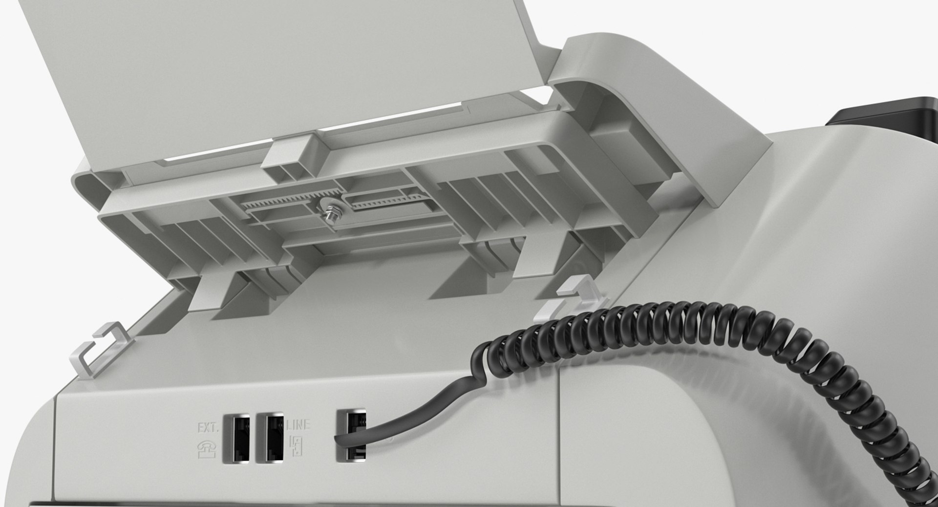 3D compact laser fax machine - TurboSquid 1286735