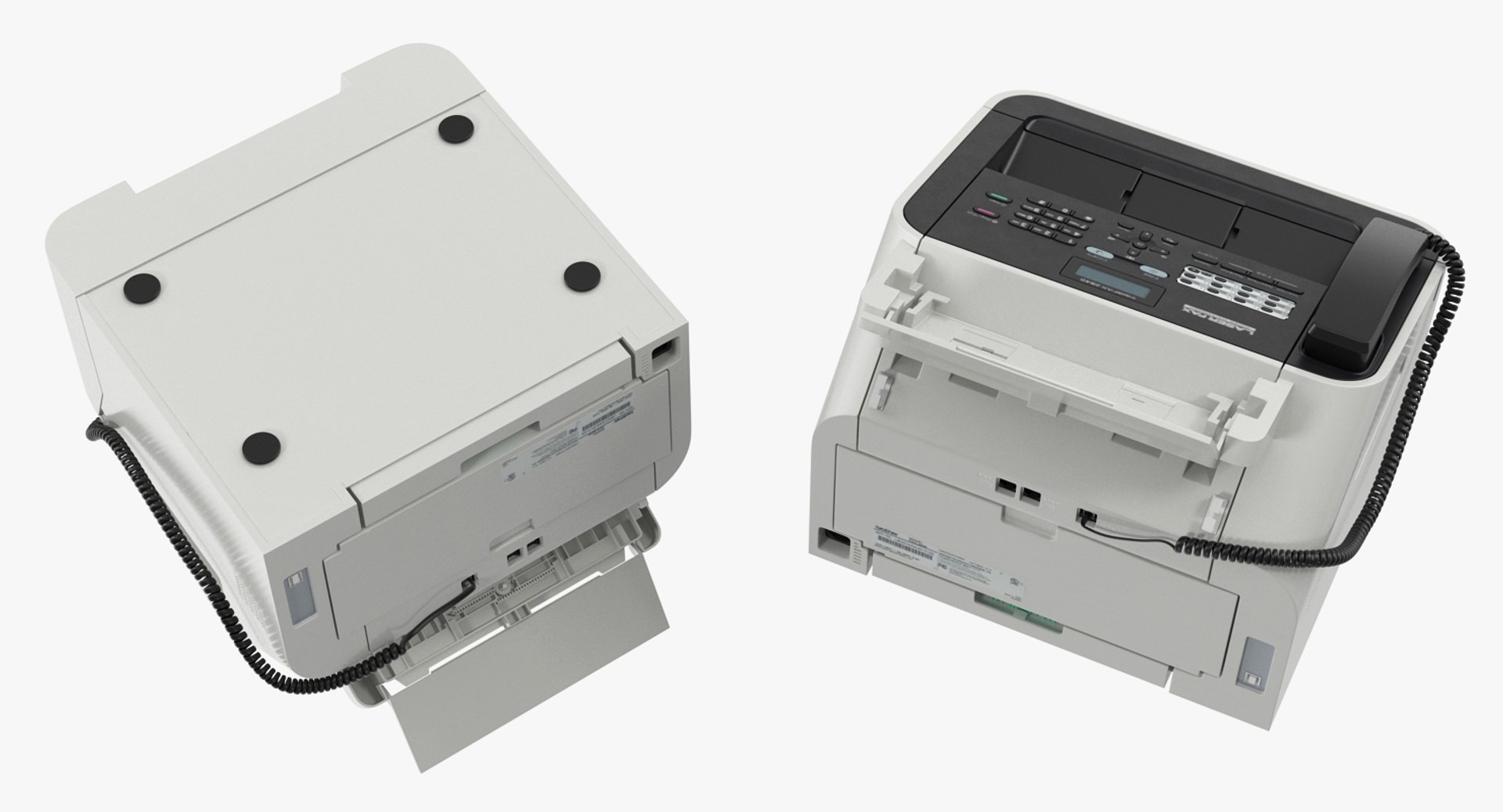 3D compact laser fax machine - TurboSquid 1286735