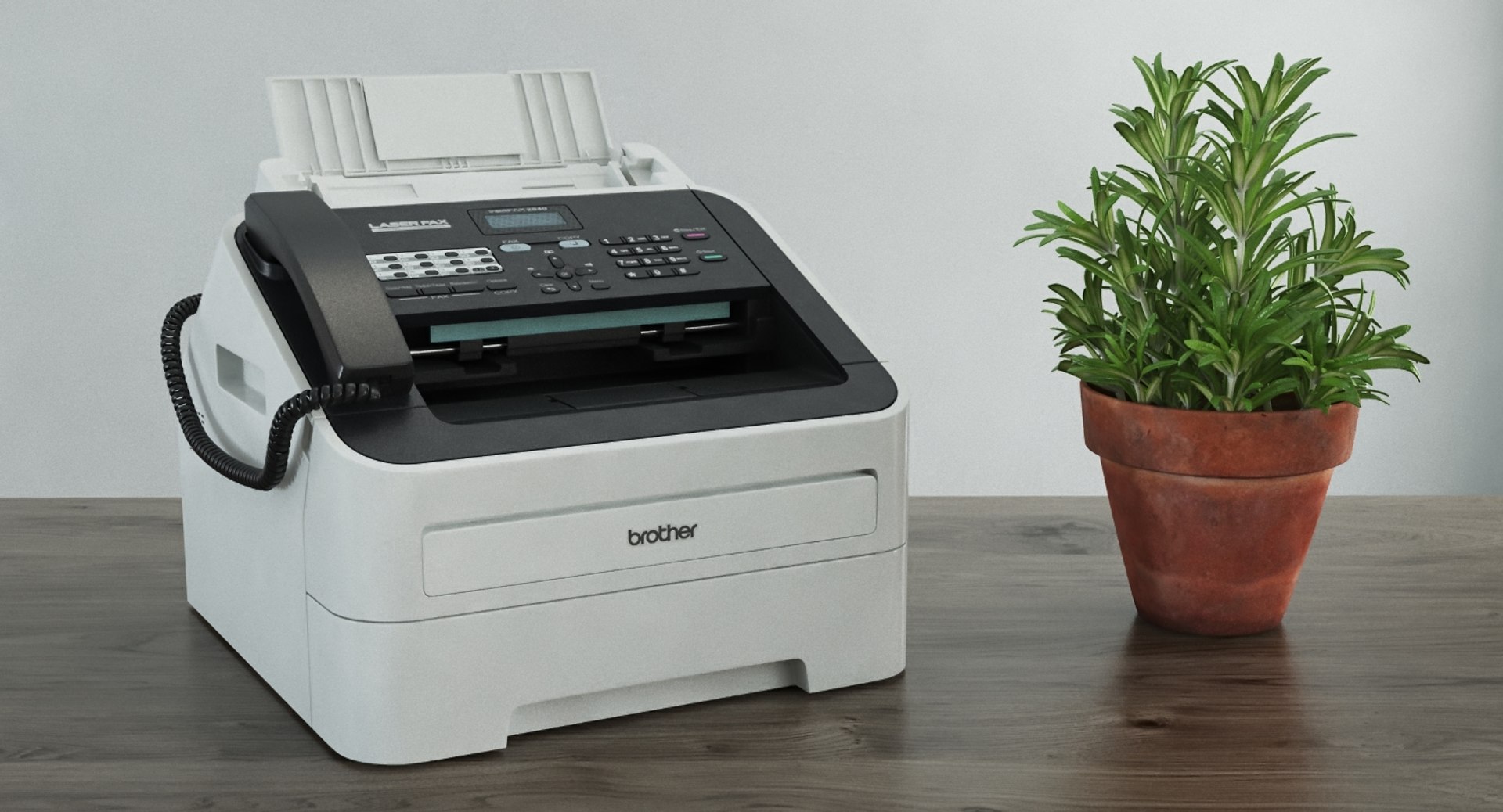 3D compact laser fax machine - TurboSquid 1286735