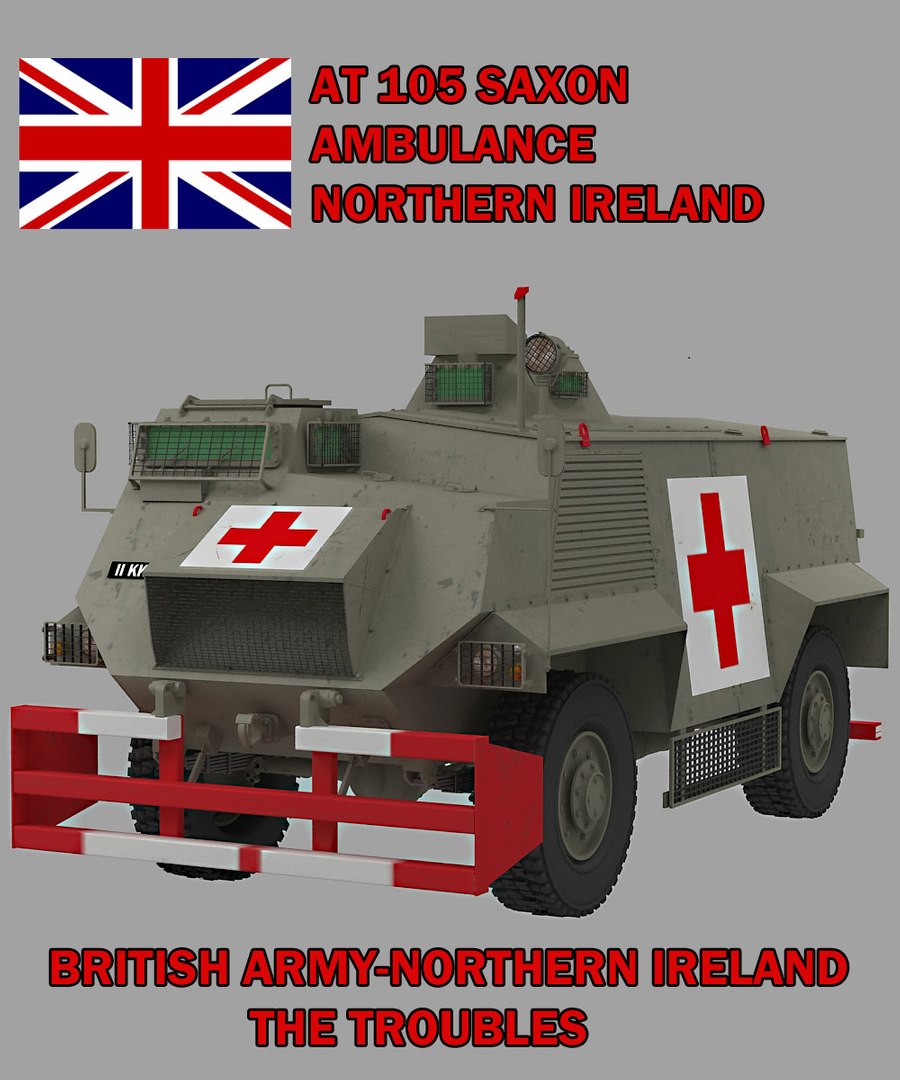 3d 105 Ambulance Saxon Model