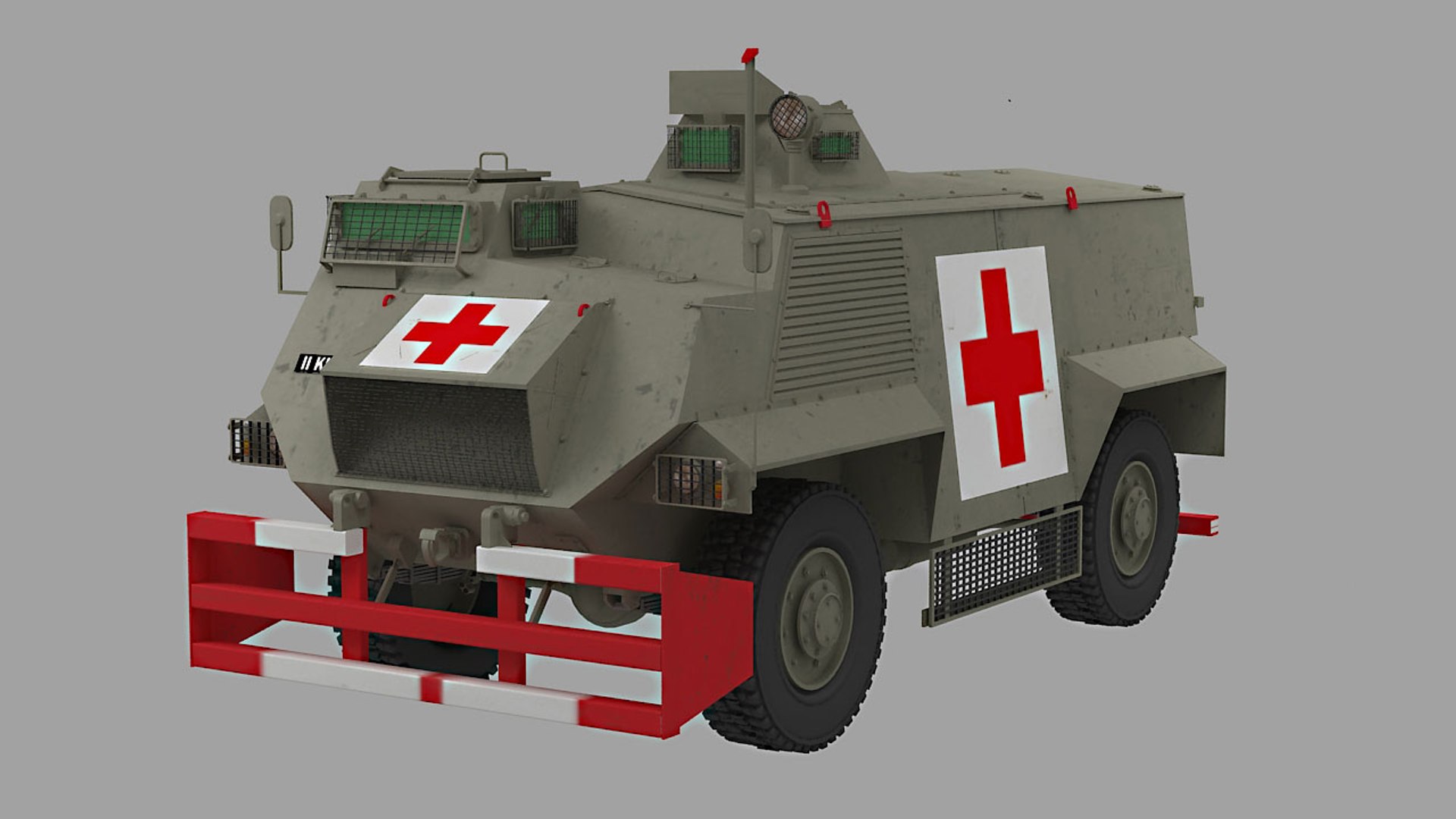 3d 105 Ambulance Saxon Model