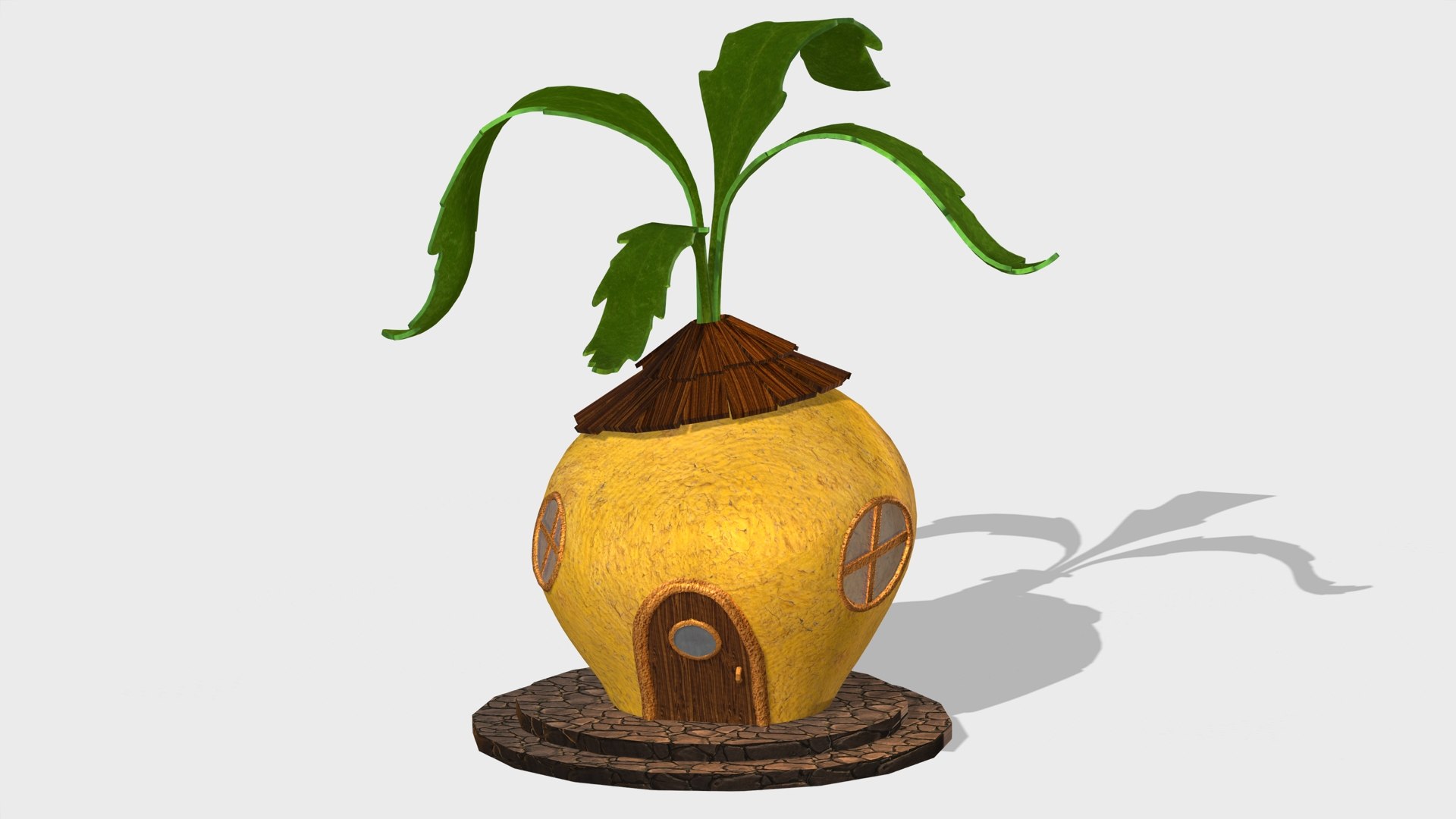 Free 3D Cartoon Turnip House - TurboSquid 1442829