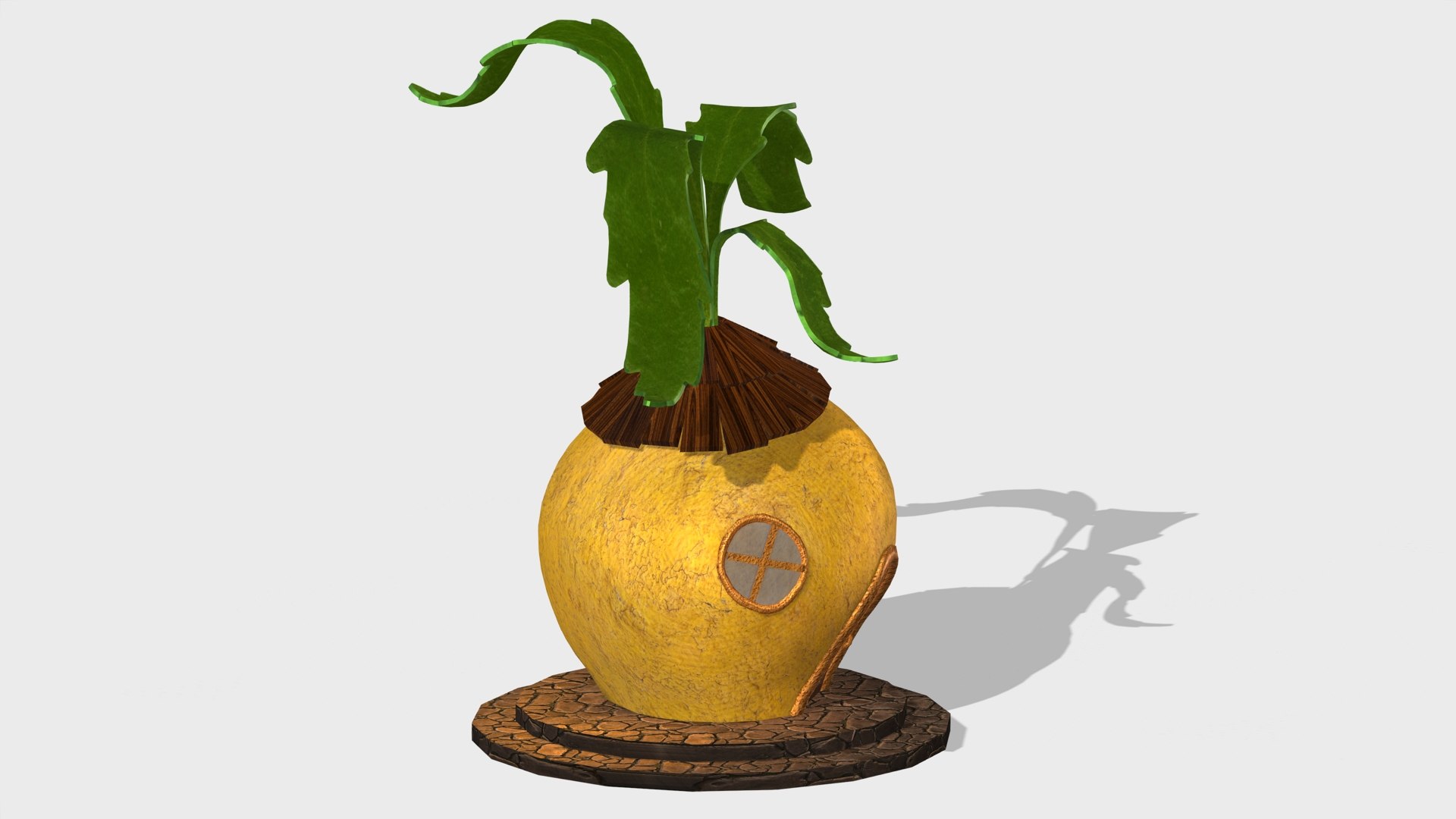 Free 3D Cartoon Turnip House - TurboSquid 1442829