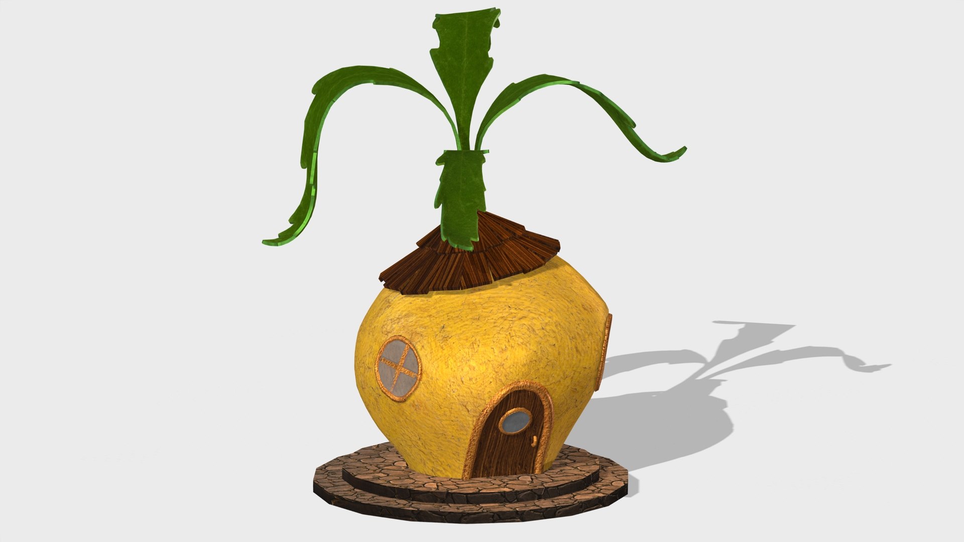 Free 3D Cartoon Turnip House - TurboSquid 1442829