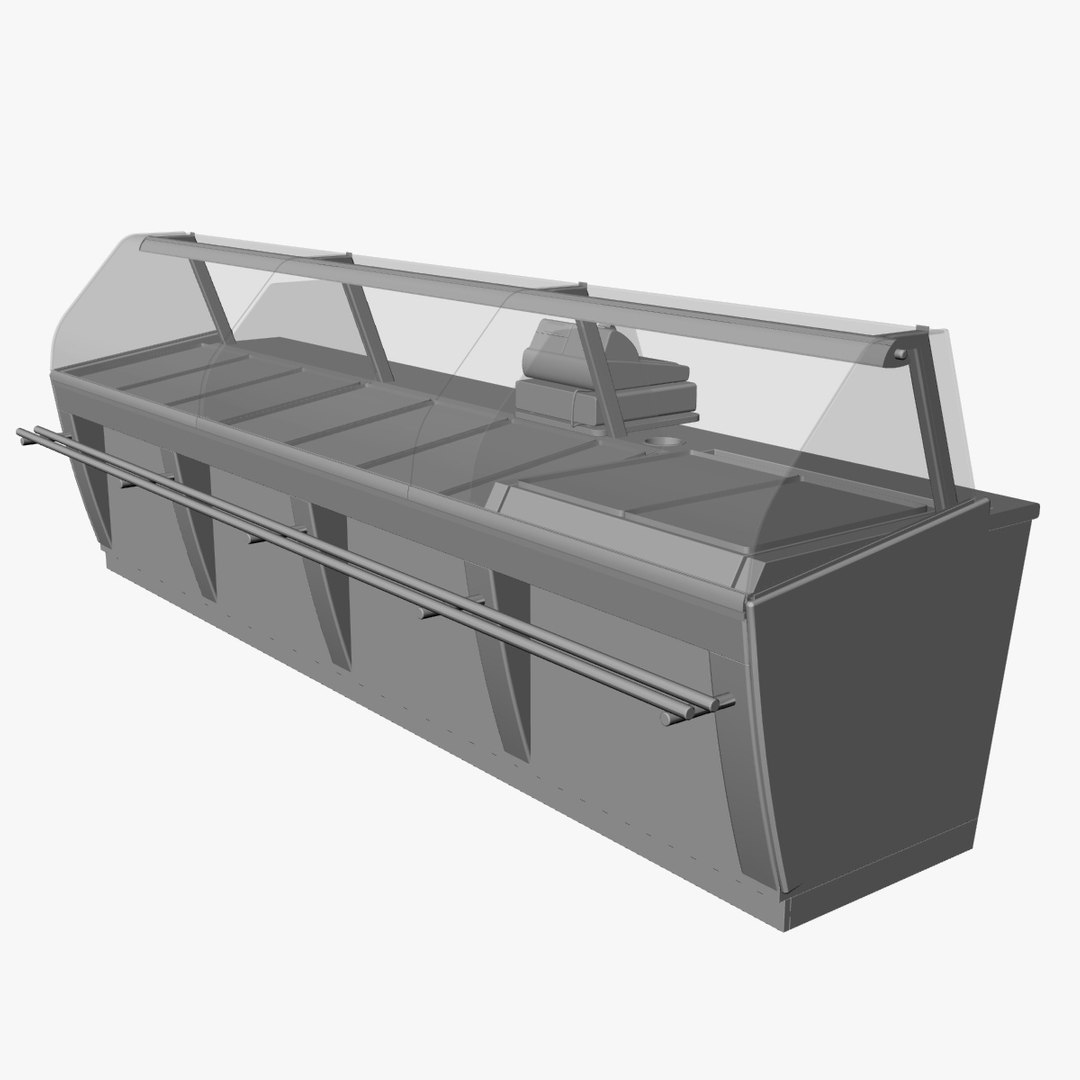 3d Model Of Bakery Counter 1