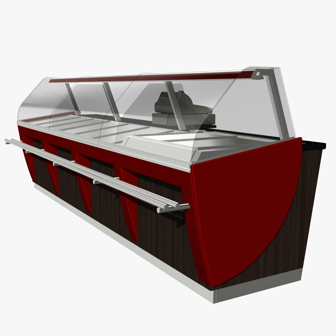 3d Model Of Bakery Counter 1