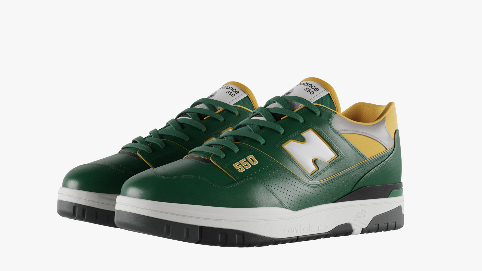 New Balance 550 Green 3D Model - TurboSquid 1975662