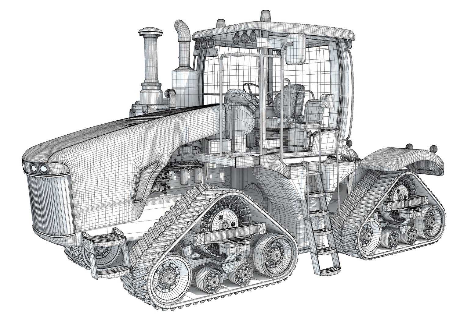3D Track Tractor - TurboSquid 1907058