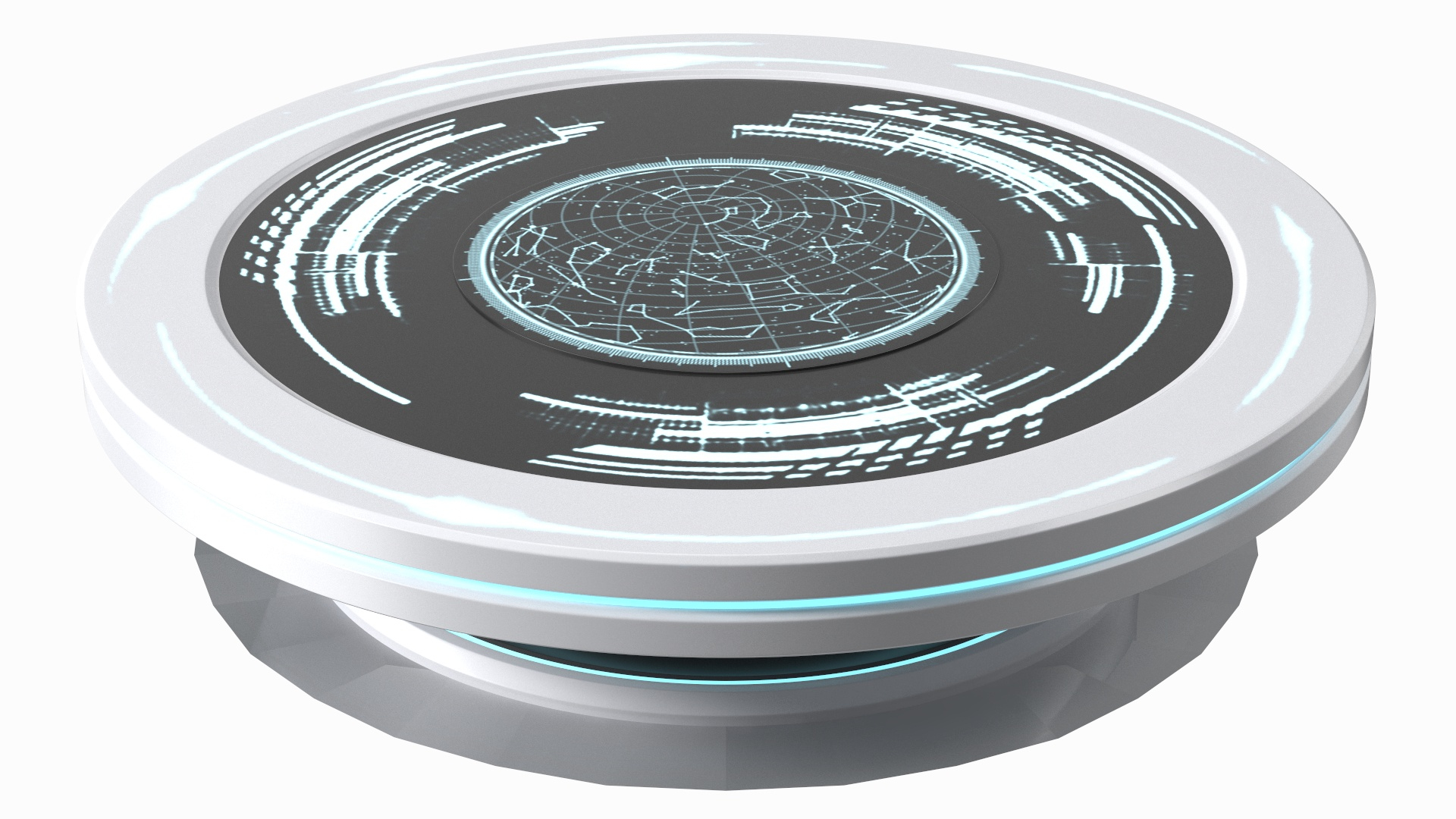 Futuristic Holographic Display Platform 3D Model - TurboSquid 2316295