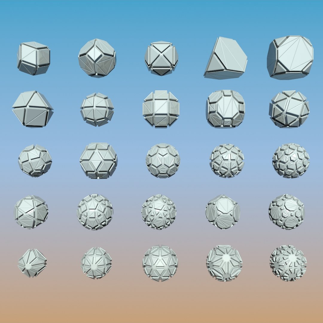geometric shape pack 3d max