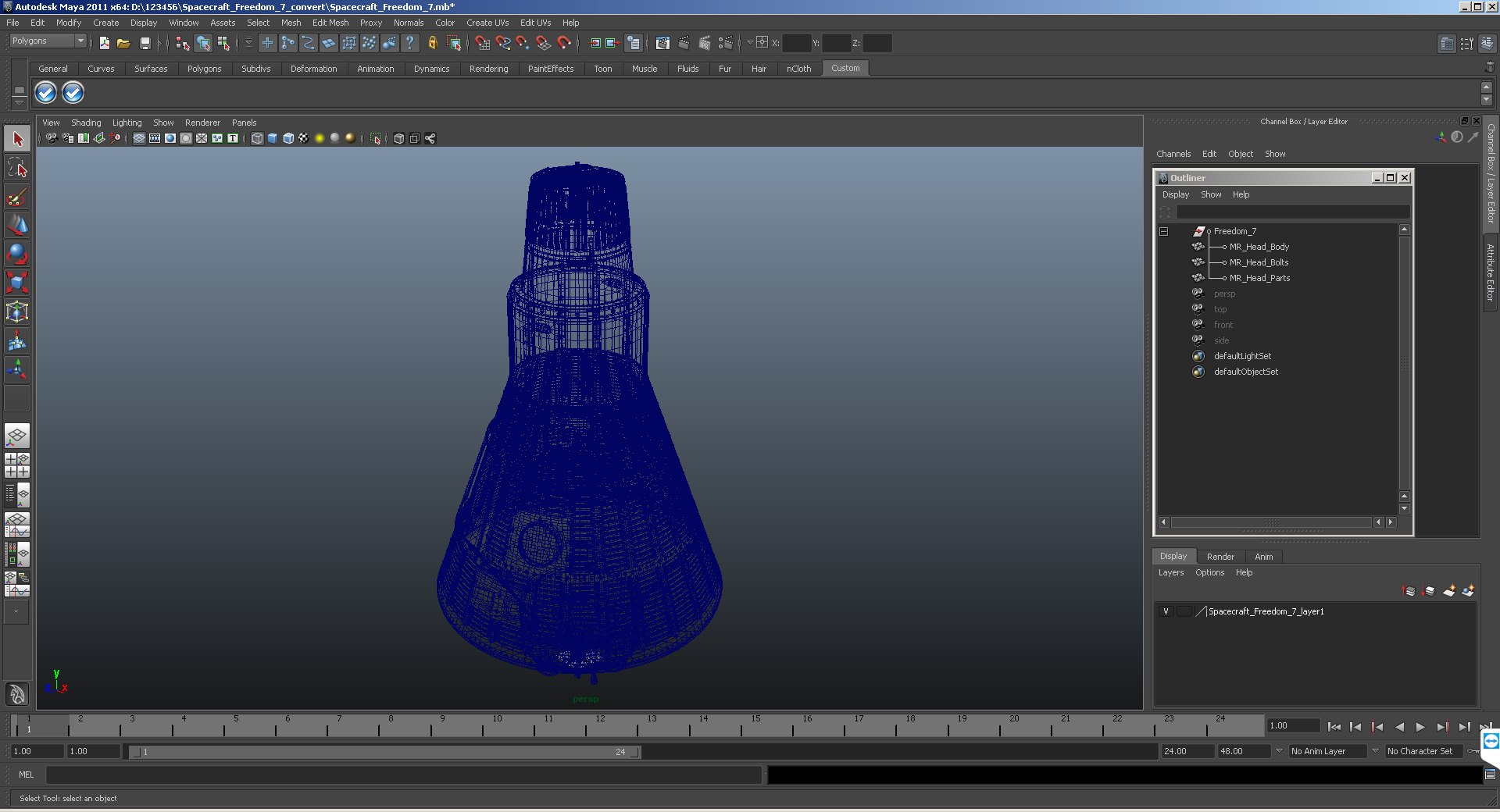 Spacecraft Freedom 7 Capsule 3D - TurboSquid 1286986