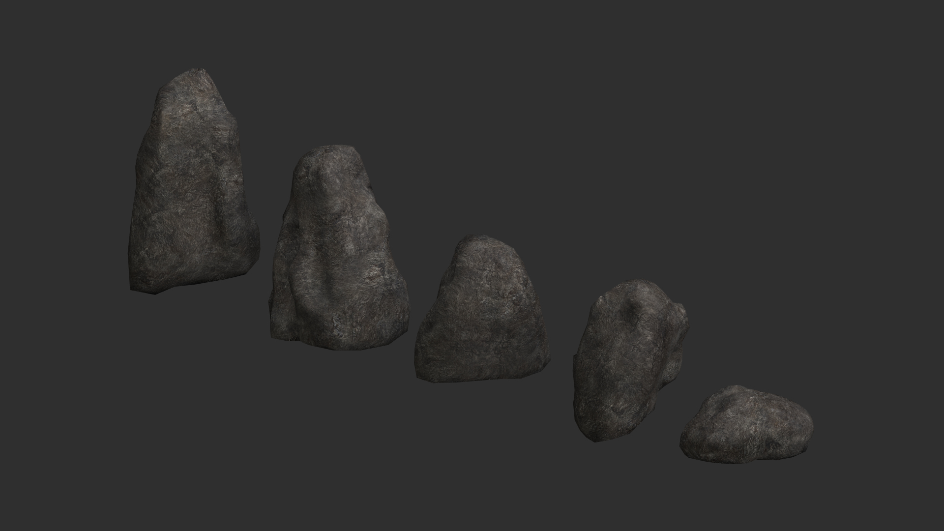 Free Base Rocks Combo 3D - TurboSquid 1989504