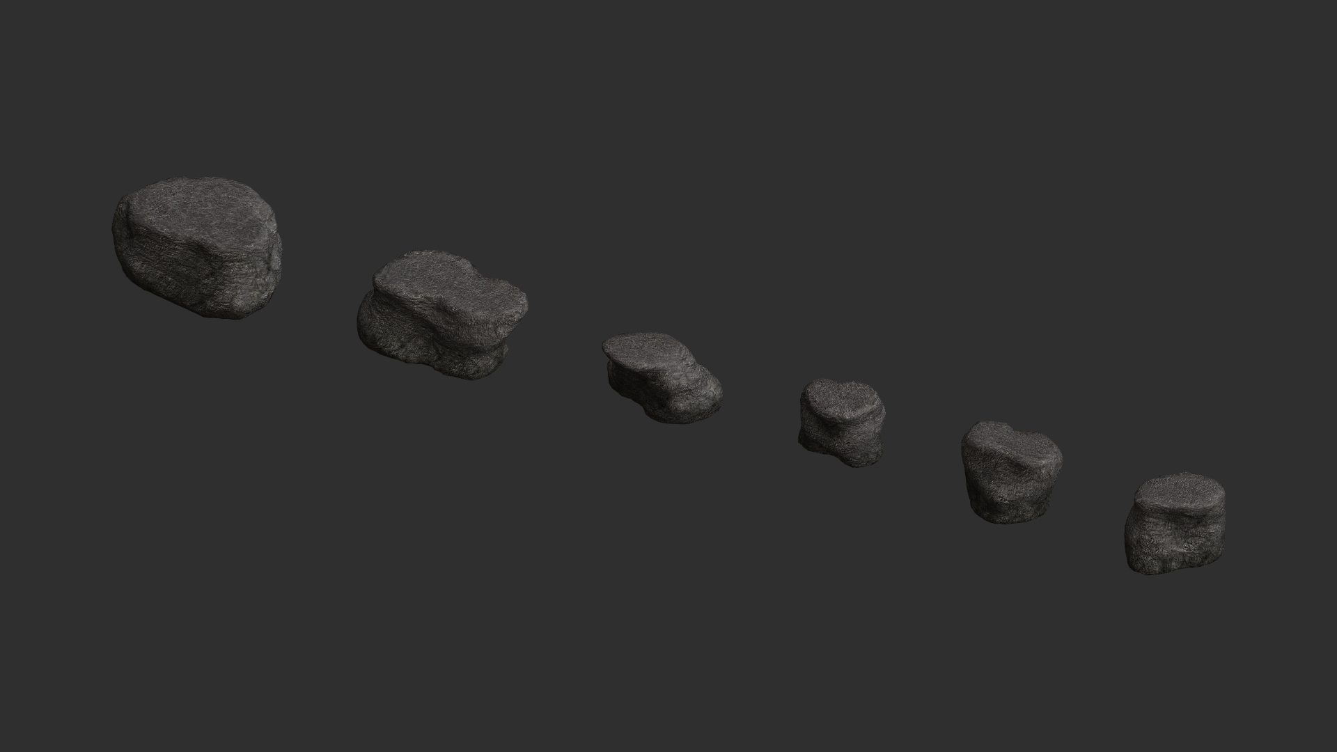 Free Base Rocks Combo 3D - TurboSquid 1989504