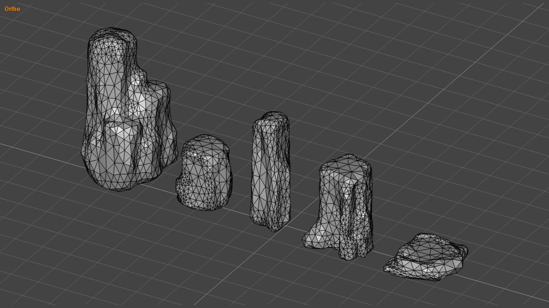 Free Base Rocks Combo 3D - TurboSquid 1989504