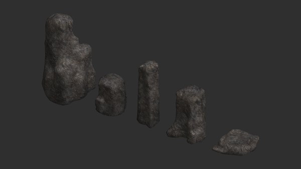 Free Base Rocks Combo 3D - TurboSquid 1989504