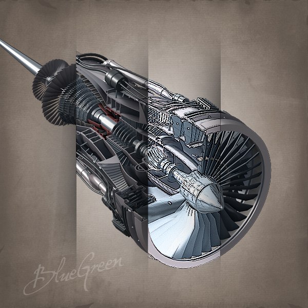 ジェットエンジンカッタウェイS3Dモデル - TurboSquid 632617