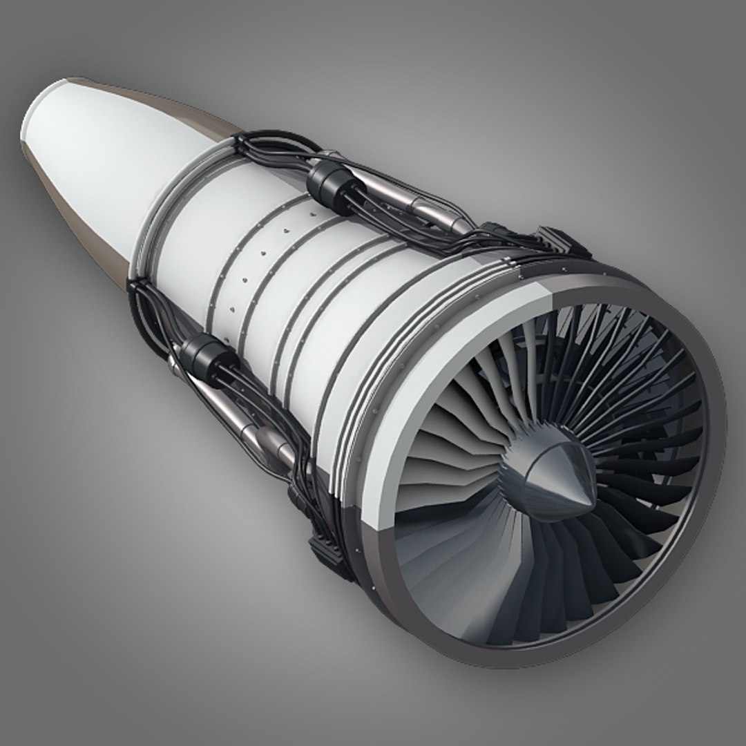 3d Jet Engine Cutaway Cuts Model