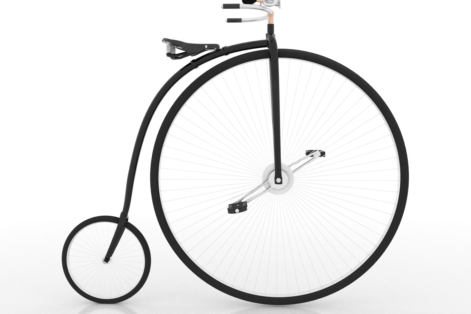 Boneshaker Vintage Bicycle 3D Model - TurboSquid 2126229