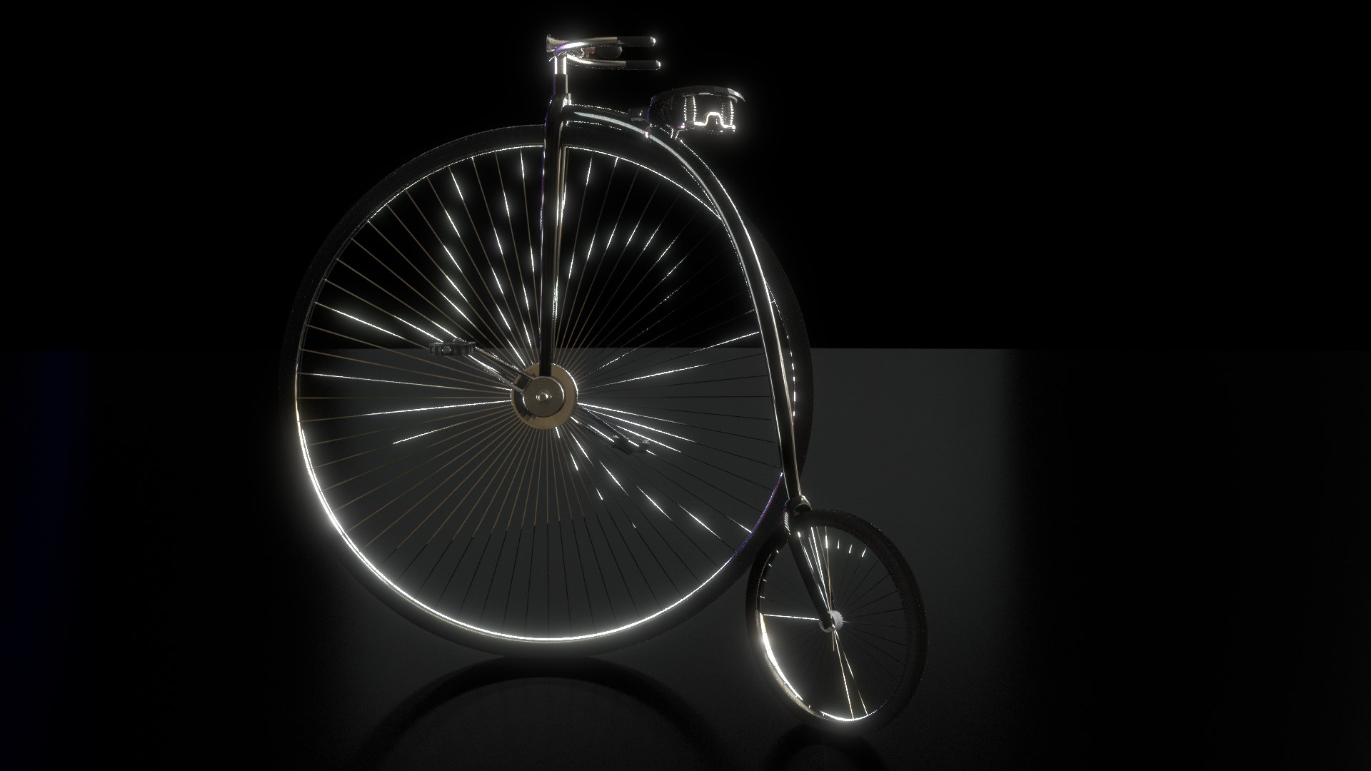 Boneshaker Vintage Bicycle 3D Model - TurboSquid 2126229