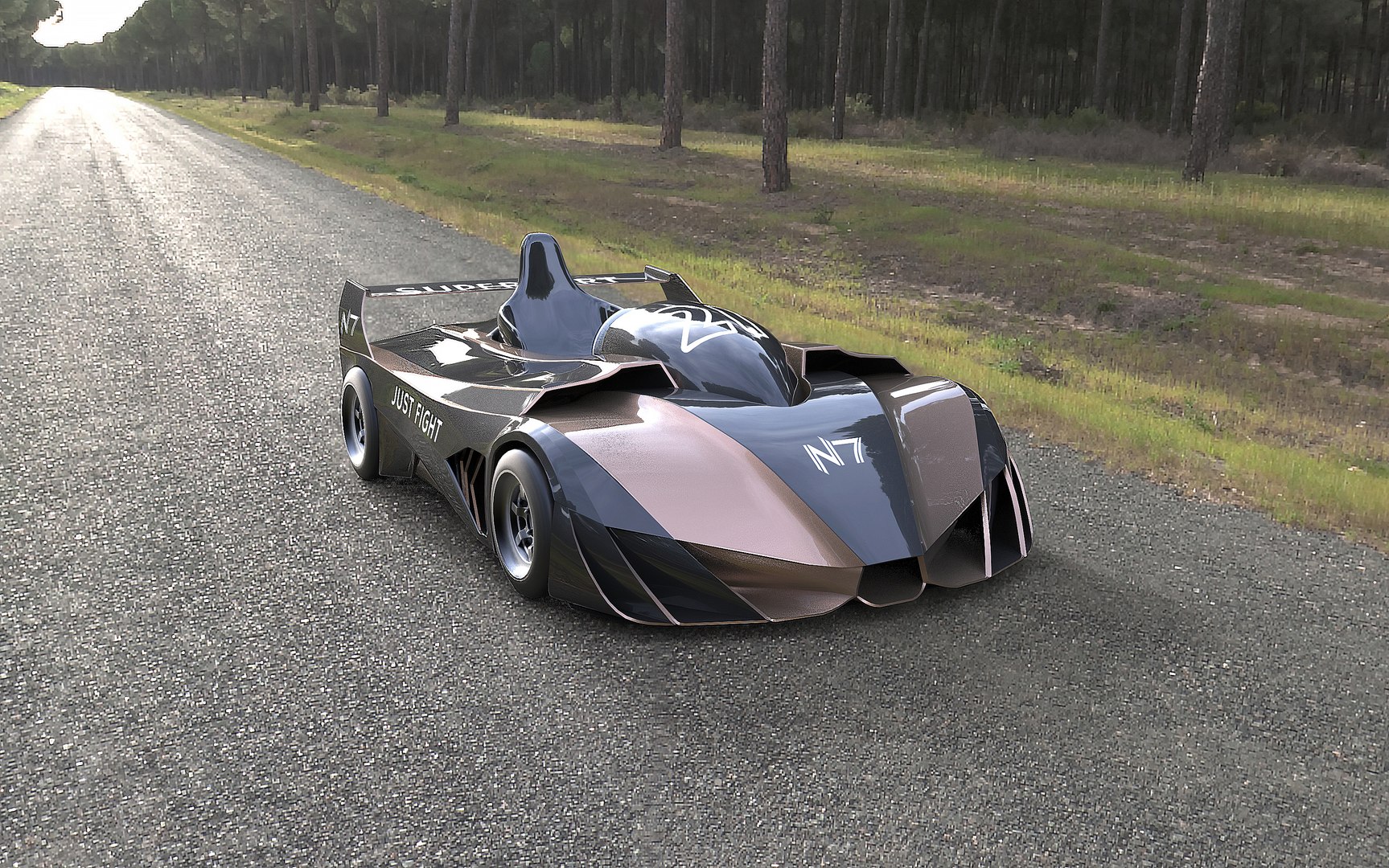 Futuristic Superkart Max