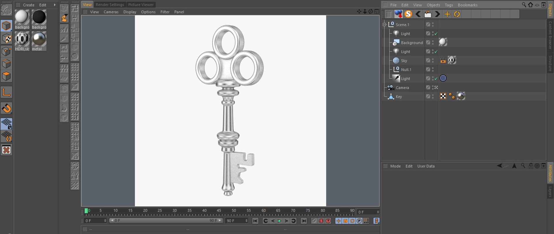 Key 3d Obj