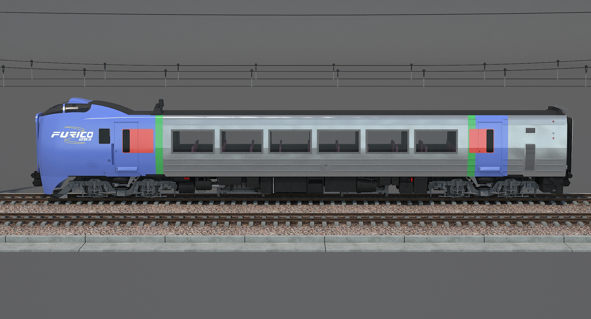 KiHa 283 Series - JR Hokkaido 3D Model - TurboSquid 2370503