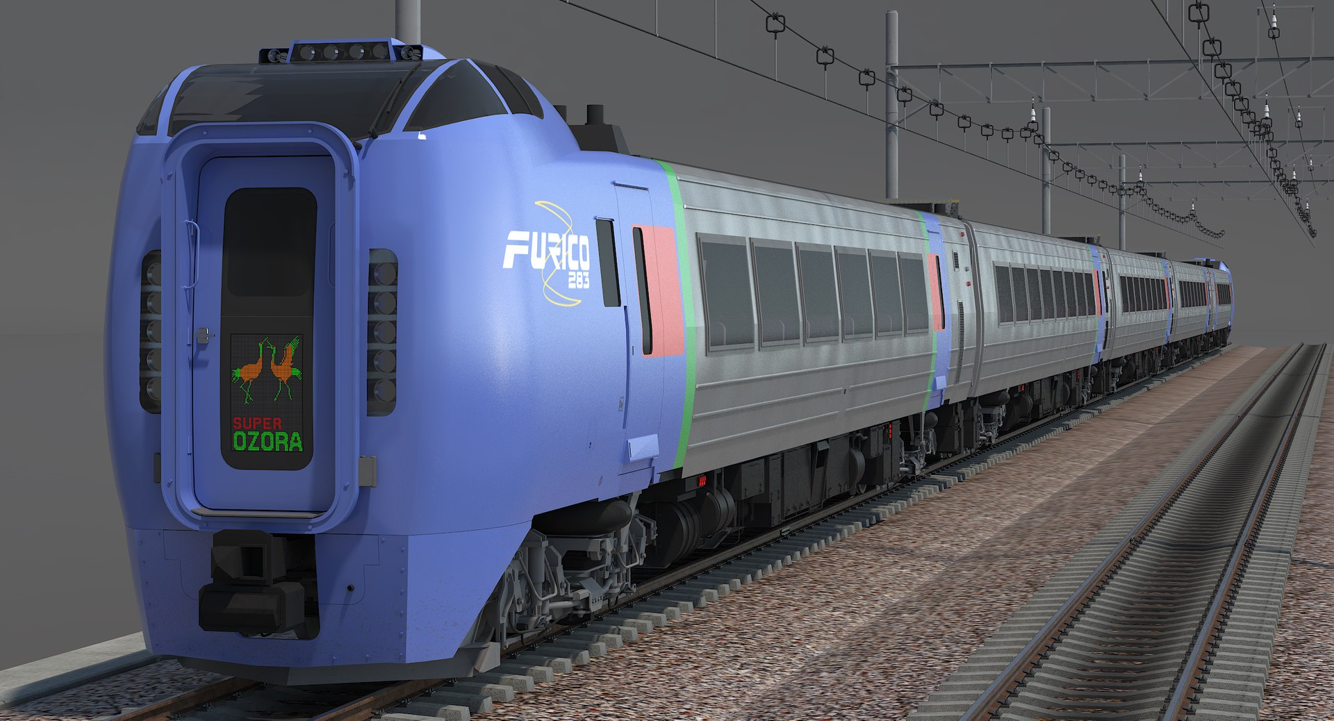 KiHa 283 Series - JR Hokkaido 3D Model - TurboSquid 2370503