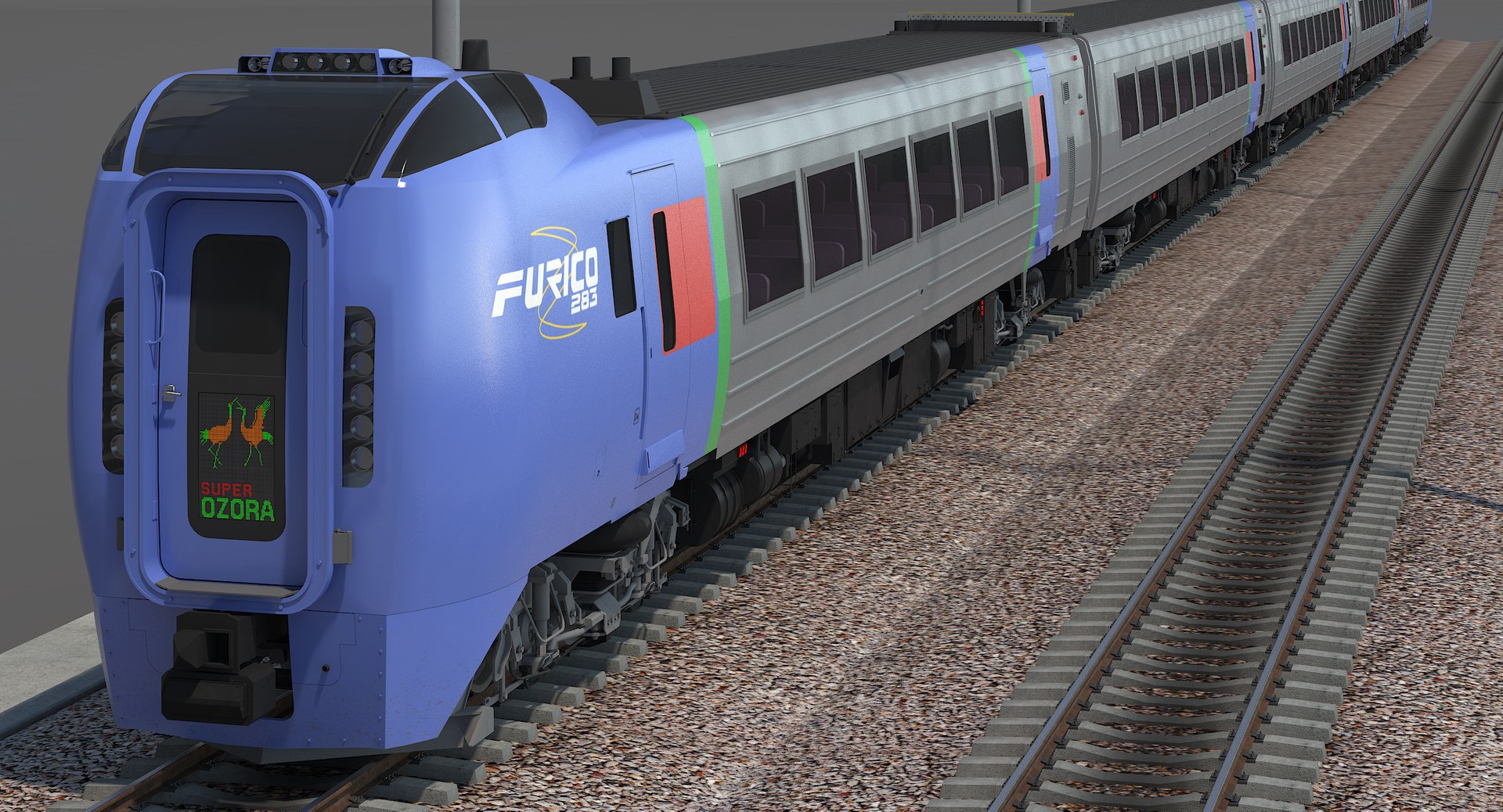 KiHa 283 Series - JR Hokkaido 3D Model - TurboSquid 2370503