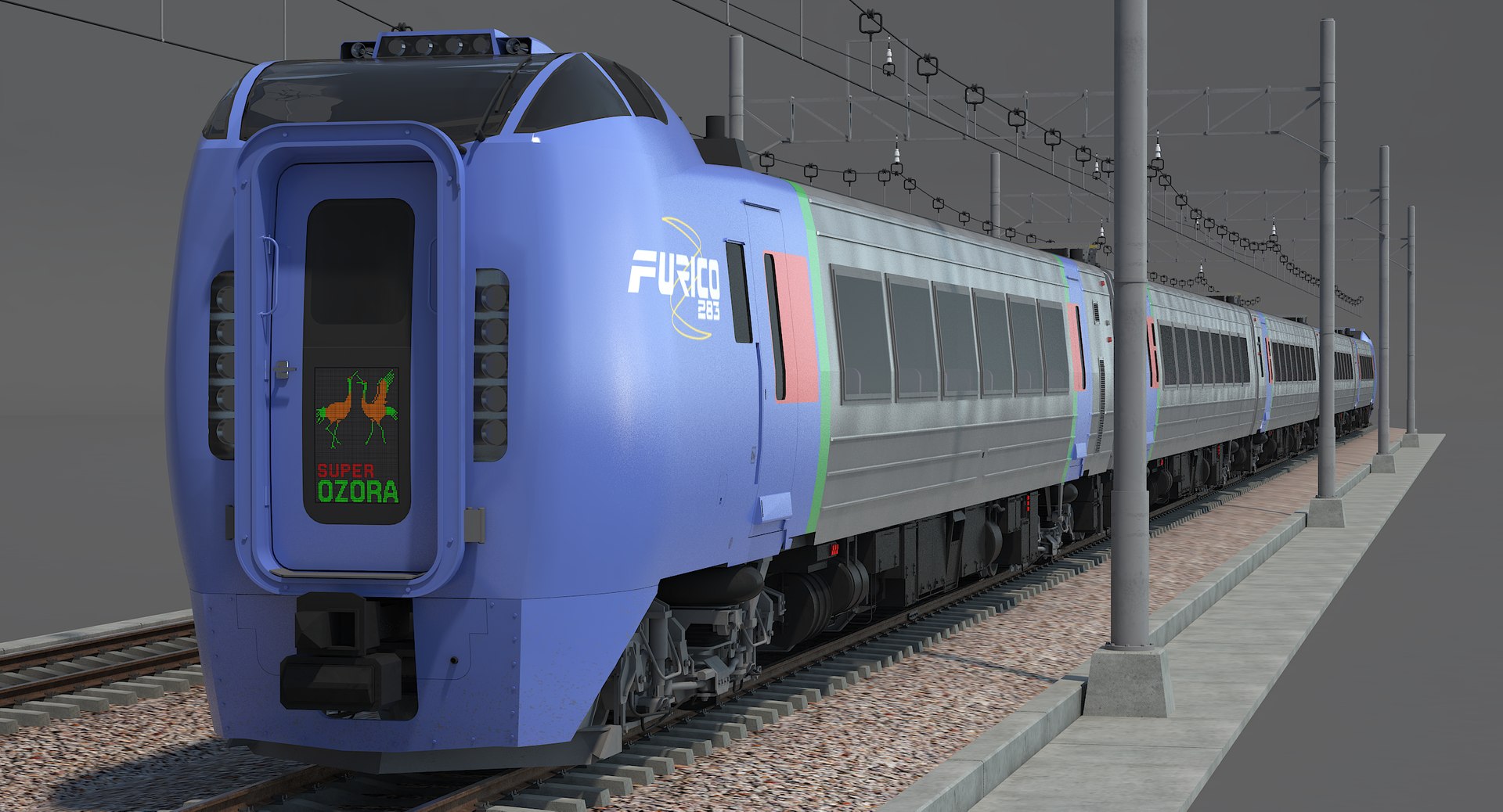 KiHa 283 Series - JR Hokkaido 3D Model - TurboSquid 2370503