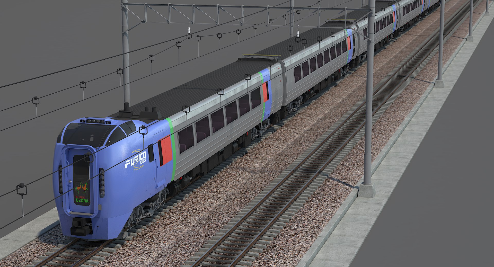 KiHa 283 Series - JR Hokkaido 3D Model - TurboSquid 2370503