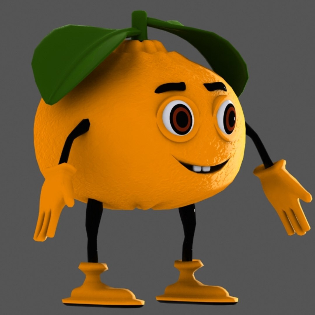 mandarin character 3d max