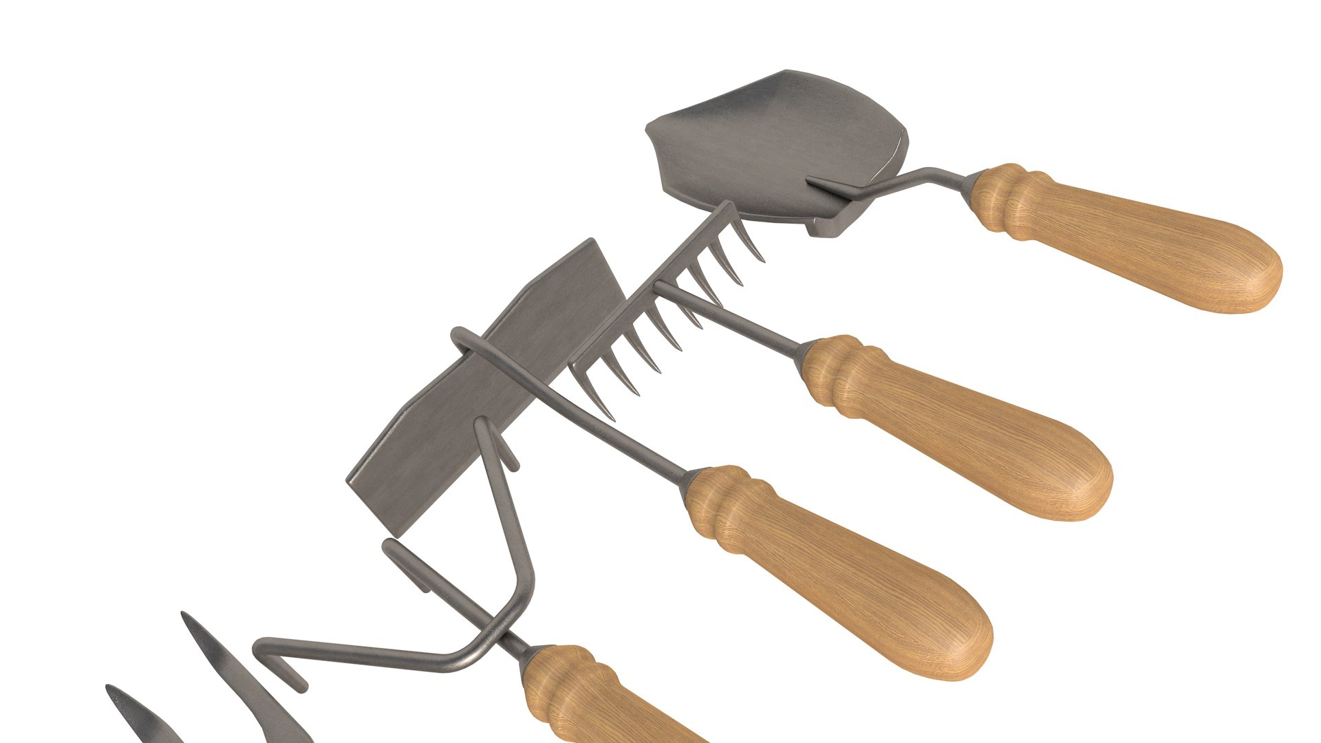 Farm Hand Tool Collection 3D Model - TurboSquid 1841168