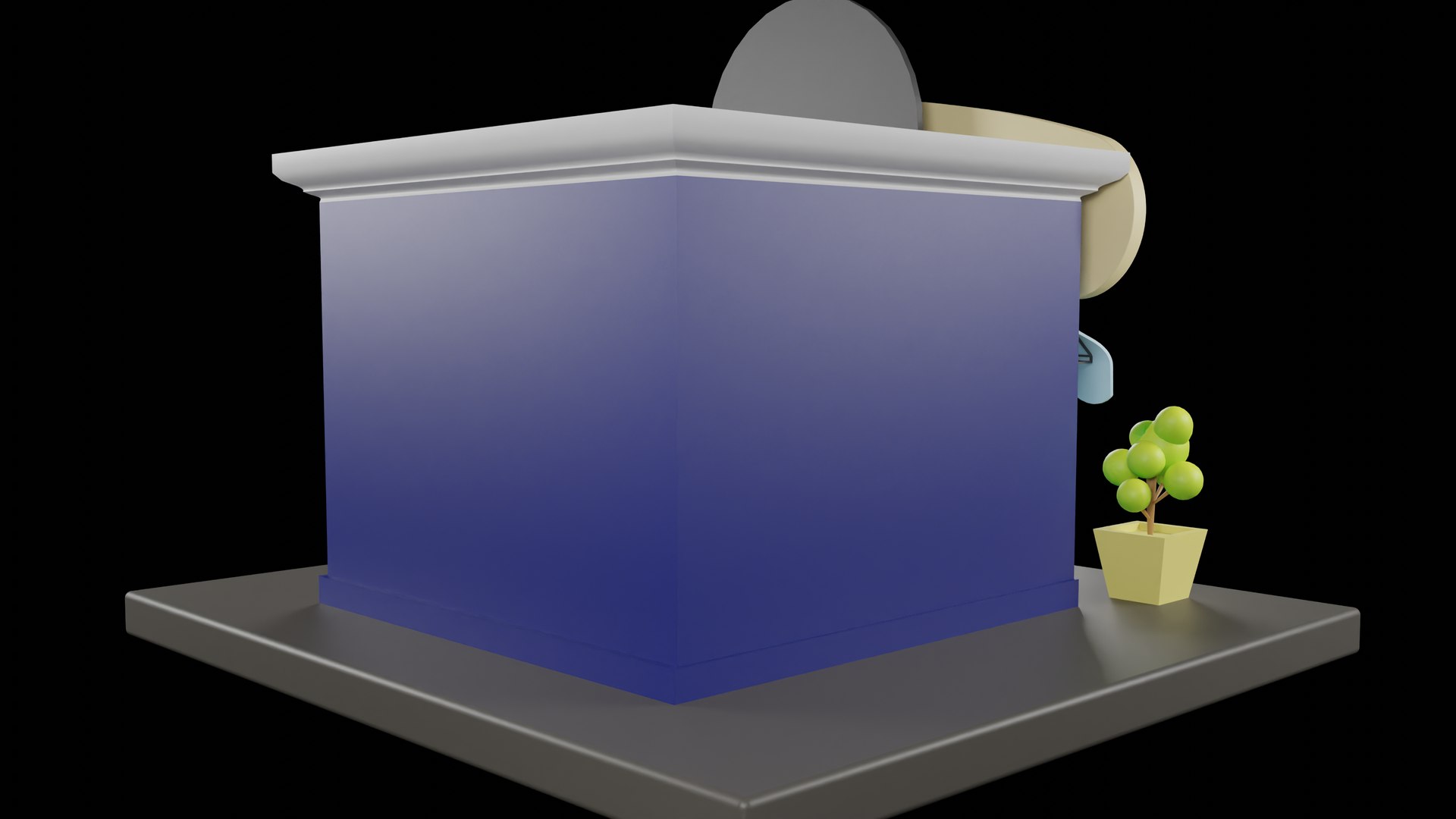 3D Low Poly Music Store - TurboSquid 1913488