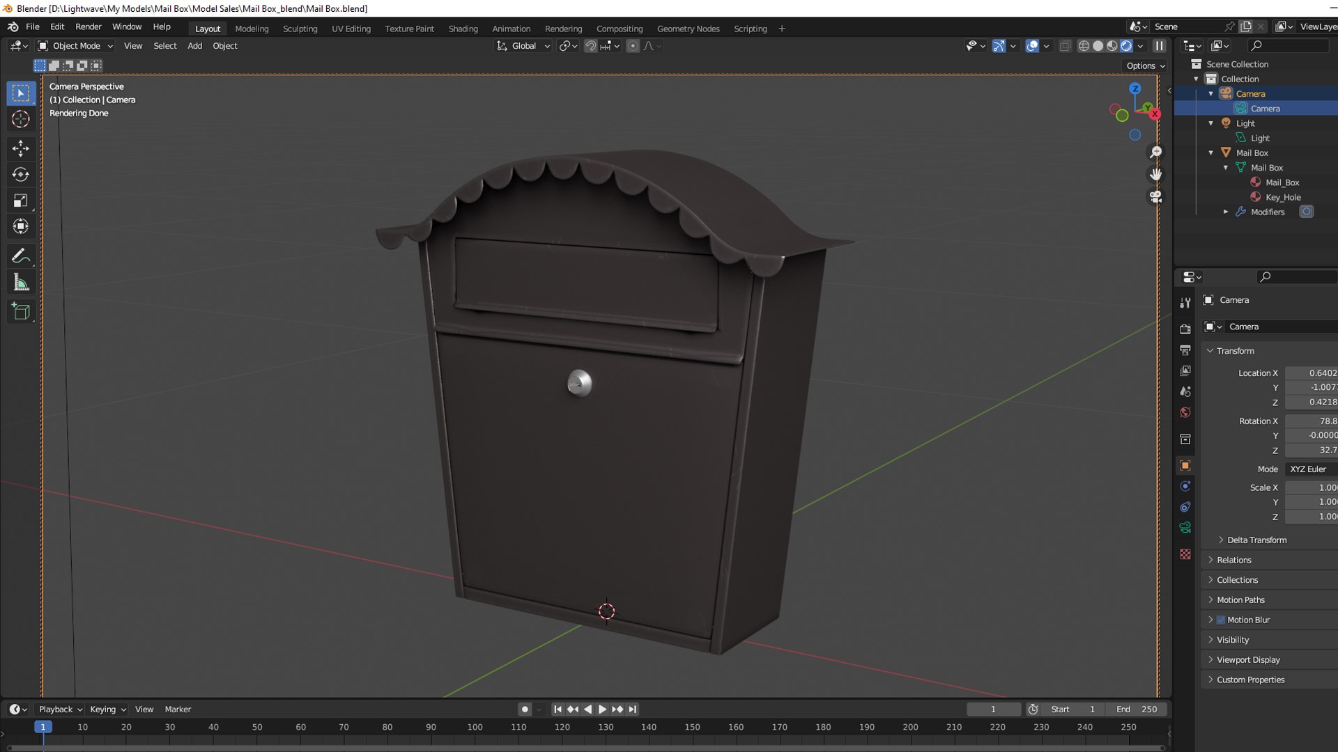 3D Mail Box - TurboSquid 2121016