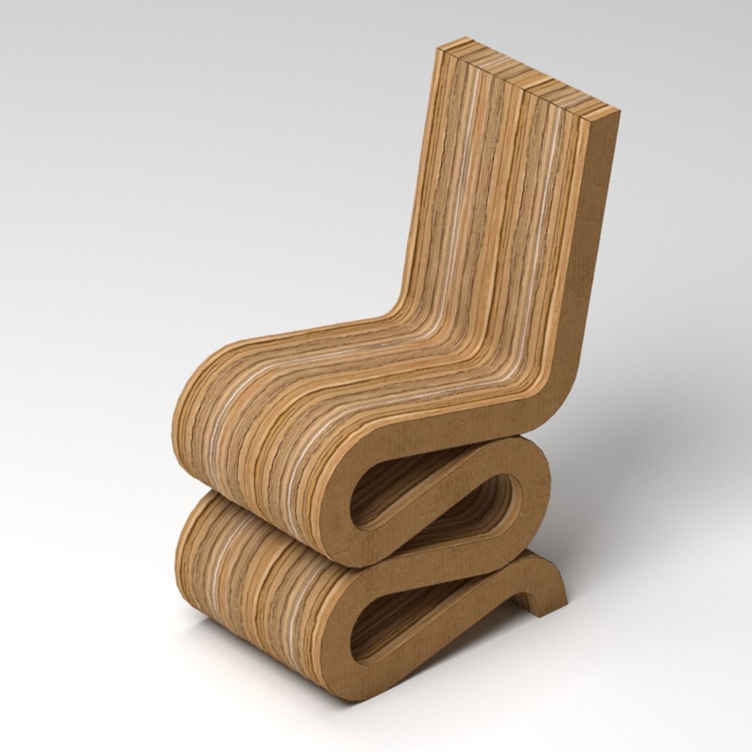 3d Model Wiggle Chair Gehry