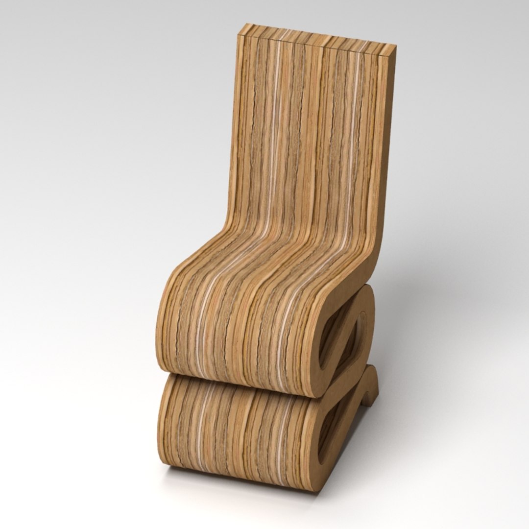 3d Model Wiggle Chair Gehry