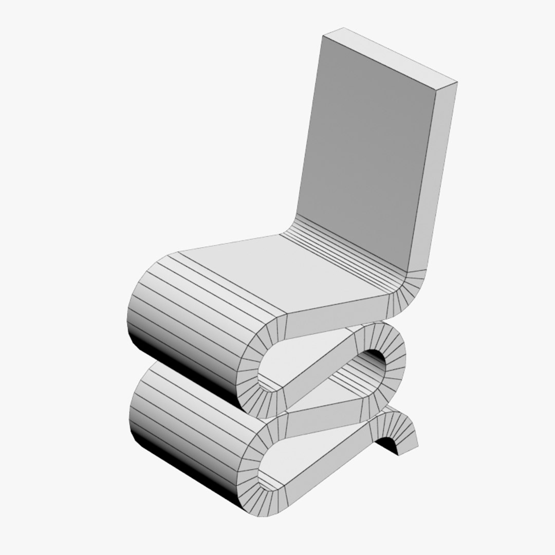 3d Model Wiggle Chair Gehry