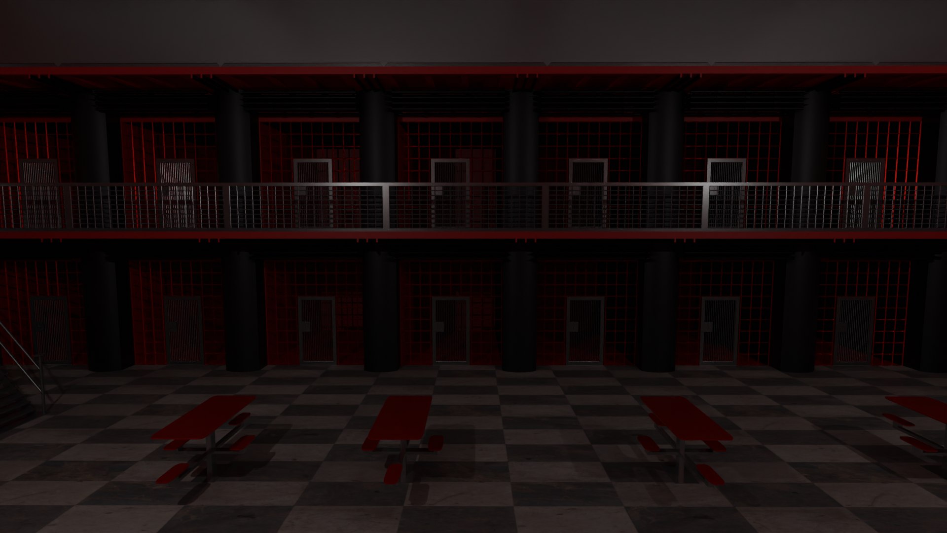 3D Prison Interior Model - TurboSquid 2157359